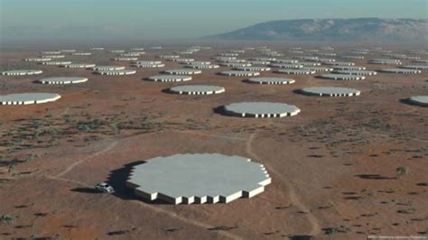 artist impression of the mid frequency aperture array of the ska