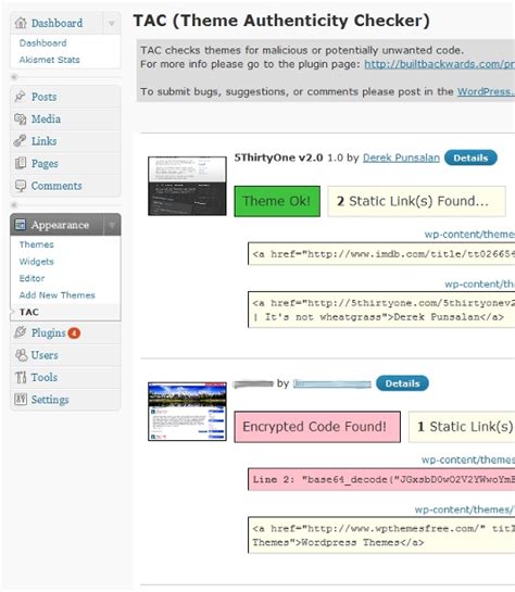 How To Detect Malicious Code In Wordpress Themes And Plugins Free And