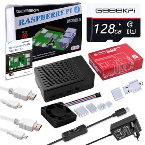 Одноплатный компьютер geeekpi raspberry pi 4 стартовый комплект 8 ГБ и