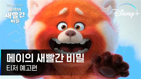 [메이의 새빨간 비밀] 티저 예고편 메이의 사춘기는 새빨간 매운맛🔥 흥분하면 거대 레서판다로🦝 변신한다고 3월 단독 공개 디즈니 Youtube