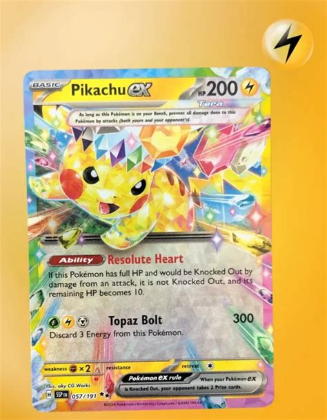 Pikachu Ex 057 191 Surging Sparks Tcg Coleccionistas