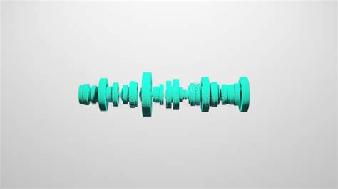 Light Blue Audio Visualizer 3d Stock Video Video Of Digital Frequency 314253233
