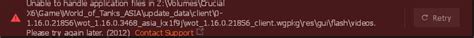 Error While Installing Client Rworldoftanks