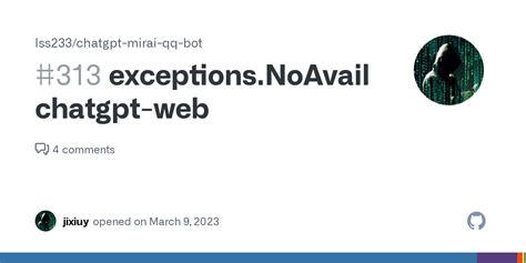 Exceptions Noavailablebotexception Chatgpt Web · Issue 313 · Lss233
