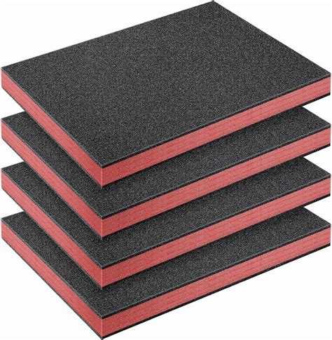 7 Pack 16x12x1in Polyurethane High Density Foam Sheet Cuttable Polyethylene Memory