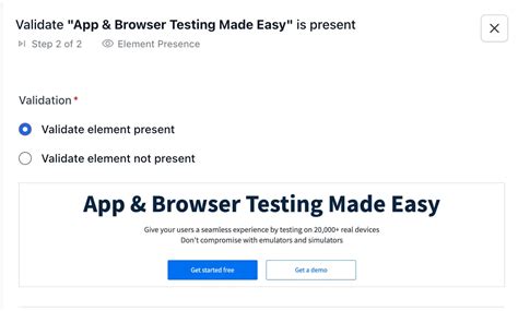 Adding Validations Browserstack Documentation