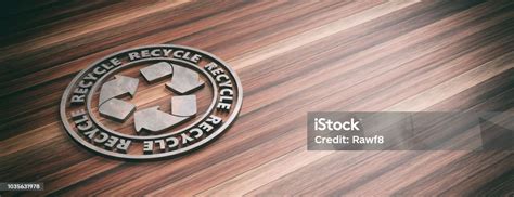 라운드 금속 기호 텍스트 재활용 나무 배경 배너 복사 공간에 고립 된 배지 3 차원 일러스트 레이 션 0명에 대한 스톡 사진 및 기타 이미지 Istock