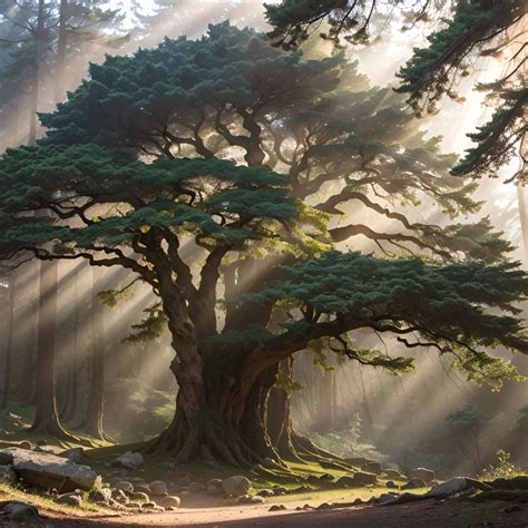 Lebanese Cedar Tree Standing Tall