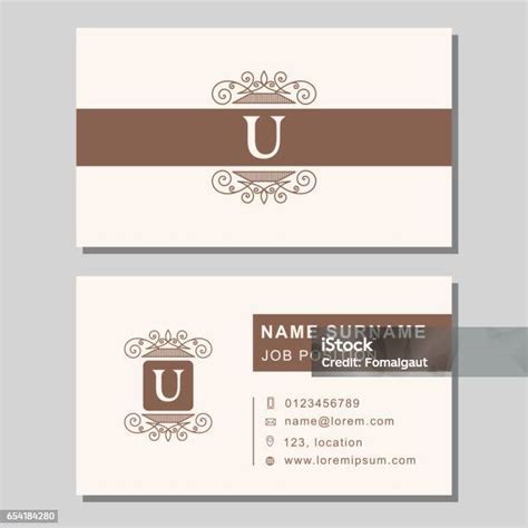 추상적인 모노 그램 디자인 요소와 비즈니스 카드 템플릿입니다 빈티지 우아한 상징 편지 미국 창조적인 현대 우아한 배경 벡터