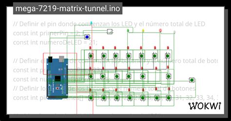 Mega 7219 Matrix O Copy 5 Wokwi Esp32 Stm32 Arduino