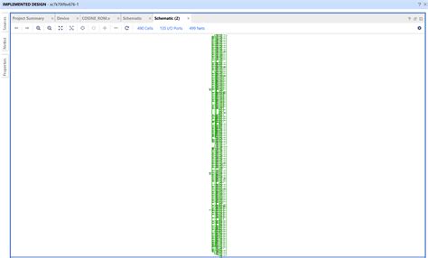 dual address cosine rom using verilog in vivado