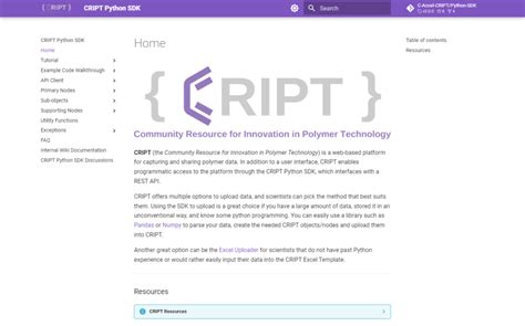 Various Resources Related To CRIPT