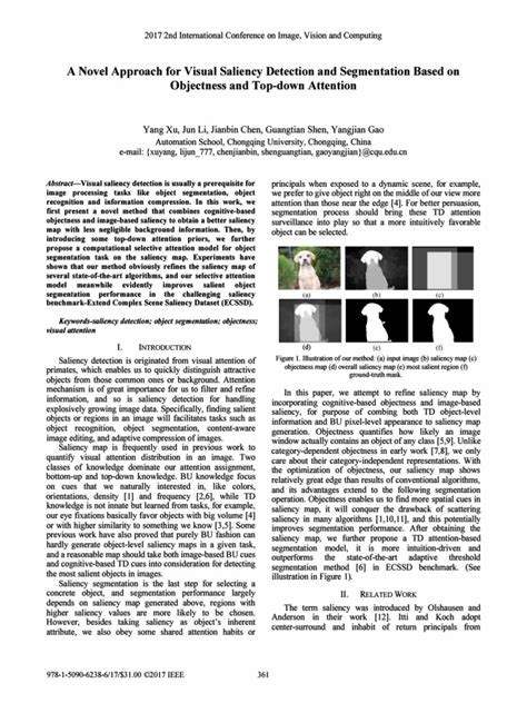 A Novel Approach For Visual Saliency Detection And Segmentation Pdf Pdf Image Segmentation