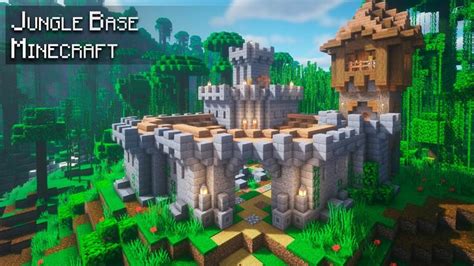 Minecraft How To Build A Jungle Base Easy Tutorial Minecraft