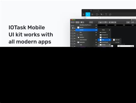 iotask mobile ui kit app interface design ui kit mobile app design