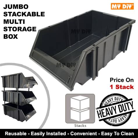 Diy Online4u 1 Piece Jumbo Stackable Multi Tool Box Combinable Multi Organization Storage Box