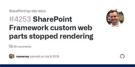 Sharepoint Framework Custom Web Parts Stopped Rendering · Issue 4253