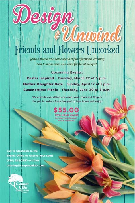 Floral Decorating Class Event Template
