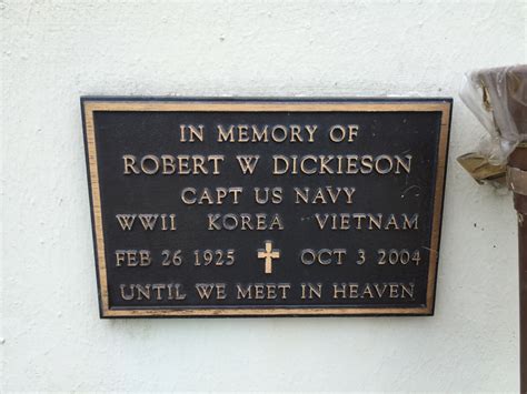 Robert W Dickieson 1925 2004 Find A Grave Memorial