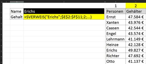Excel Sverweis Ganz Einfache Erklärung Am Beispiel Mit Anleitung