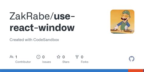 Github Zakrabe Use React Window Created With Codesandbox