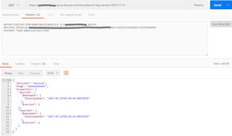 Azure Iot Hub Via Rest Results In Unauthorized Stack Overflow
