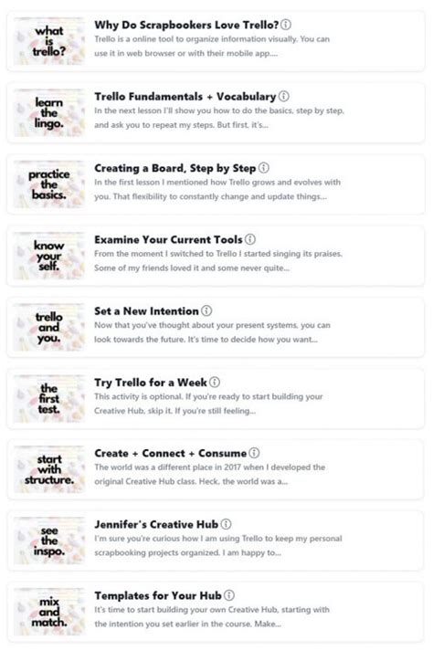 New Class The Trello Habit Simple Scrapper