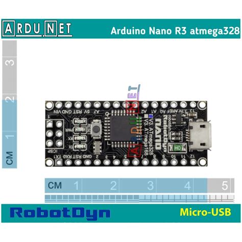 arduino nano r3 v3 0 atmega328 5В 16Мгц Ардуіно нано ch340 5v без кабеля