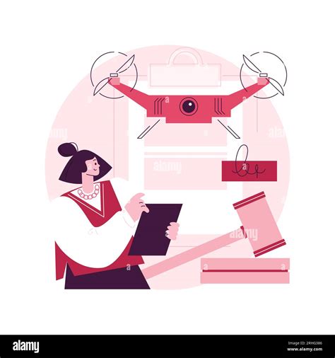 Drone Flying Regulations Abstract Concept Vector Illustration Drone Flying Rules Quadcopter