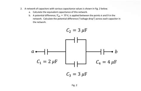 Solved A Network Of Capacitors With Various Capacitance Chegg Com