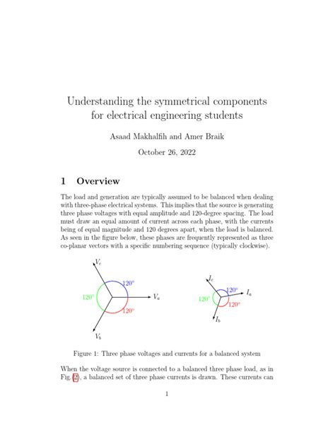 Symmetrical Components Basic Mathematical Reasoning Pdf Physical Quantities Electricity
