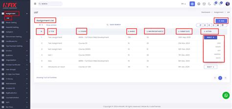 Assignment List Aorasoft Helpdesk