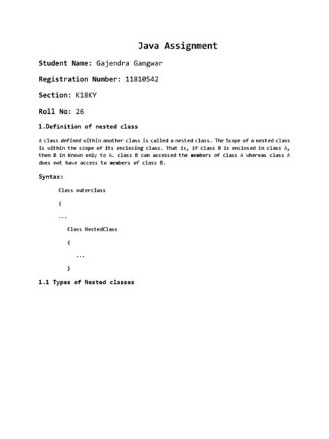 Java Assignment Pdf Pdf Class Computer Programming Method