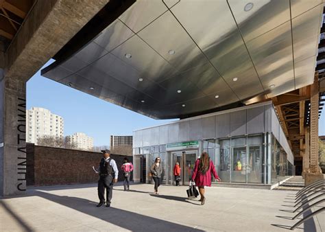 Ross Barney Wraps A Chicago Rail Station In A Perforated Tube