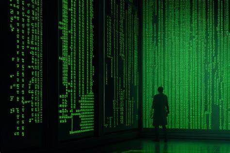 binary code digital background matrix style premium ai generated image