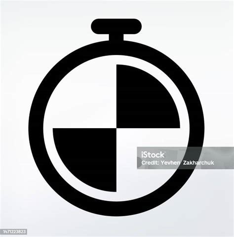 Timer Seconds Countdown Timer Icon Set Time Interval Icons Stopwatch And Time Measurement Stock