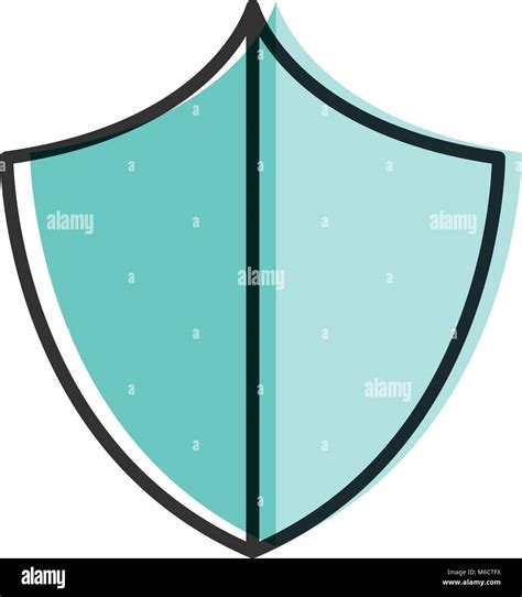 Moved Color Security Shield Protection Object To Privacy Stock Vector Image And Art Alamy