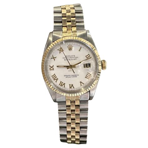 Rolex Datejust 18k Goldsteel Two Tone Jubilee Fluted Bezel 36mm Watch