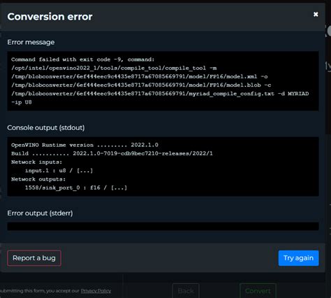 Bug Cant Convert Segformer Onnx Model To Blob Files · Issue 14453