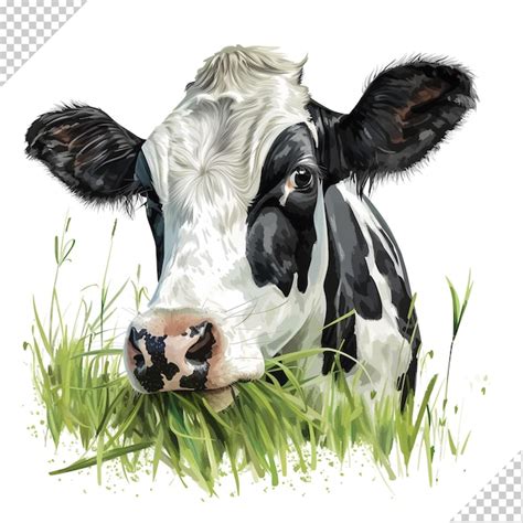 Psd De Vaca Lechera Dibujo Realista 4000 Plantillas Psd Gratuitas De