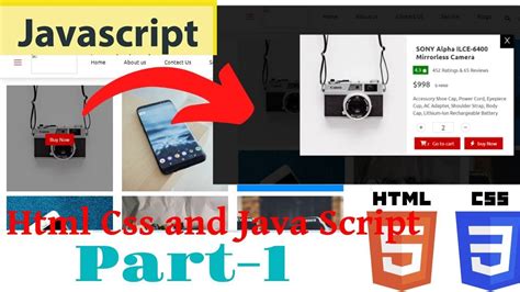 How To Create Product Popup Model In Html Css And Javascript Custome Popup Model Youtube