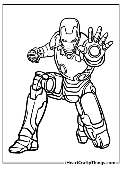 Coloring Page Avengers Superheroes Printable Coloring Pages