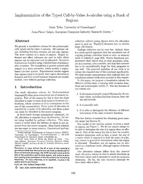 pdf implementation of the typed call by value a calculus using