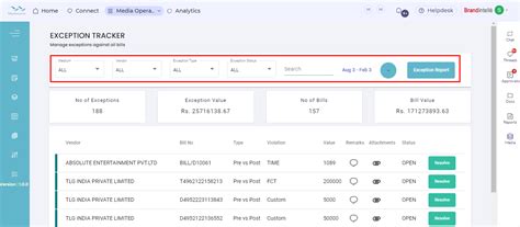 Process For Exception Tracker Report Helpdesk
