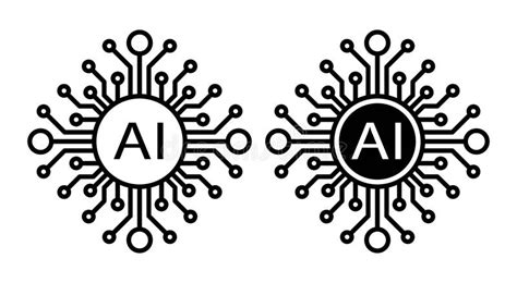 Ai Chip Cpu Icon Design Stock Vector Illustration Of Augmented 292238180