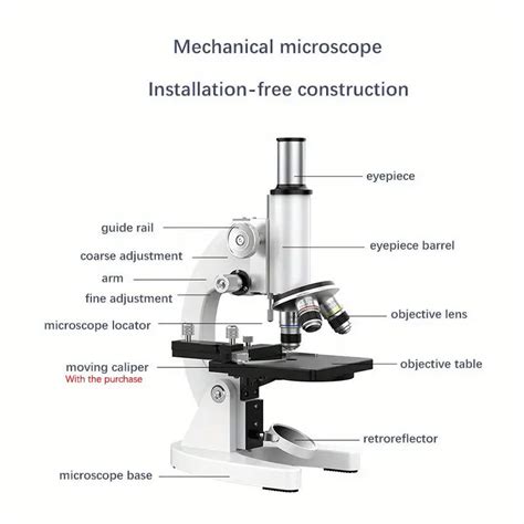 과학 실험용 40 640배 확대 가능한 고화질 및 고배율 생물학적 광학 현미경 세균 관찰에 적합한 데스크톱 Temu Republic Of Korea