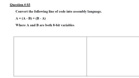Solved Please Use Simple Assembly Language The Basics To