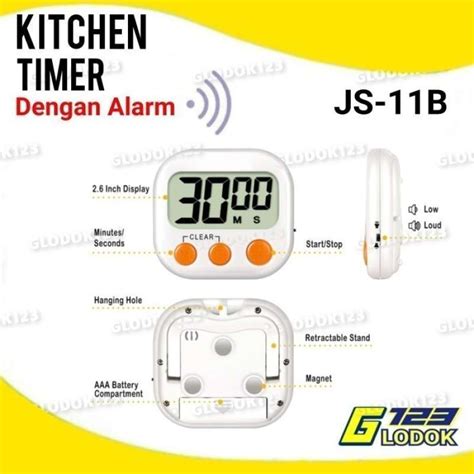 Promo Timer Masak Digital Alarm Dapur Masak Clock Stopwatch Kitchen