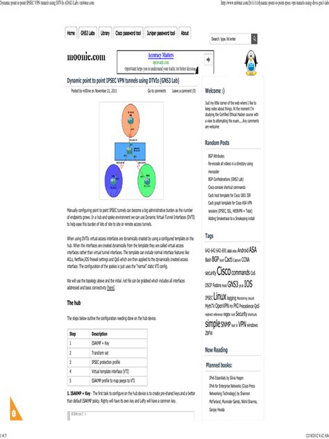 dynamic point to point ipsec vpn tunnels using dtvis gns3 lab pdf