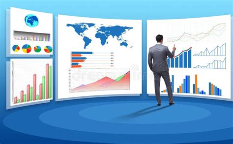 Concept Of Business Charts And Finance Visualisation Stock Image Image Of Graphic Pressing